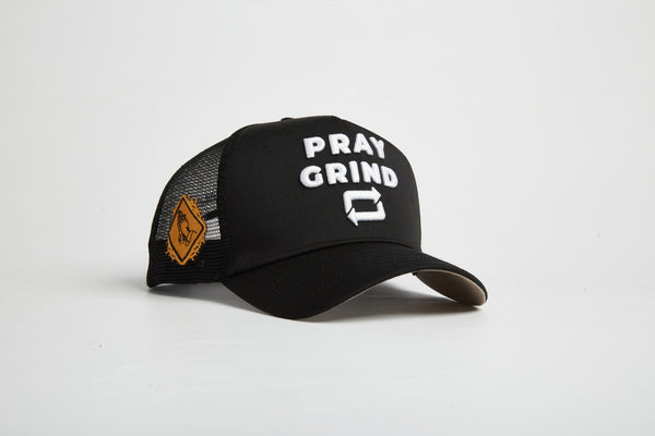 Pray Grind Repeat- Signature Series Black Mesh Snap-Back – Proclaim ...